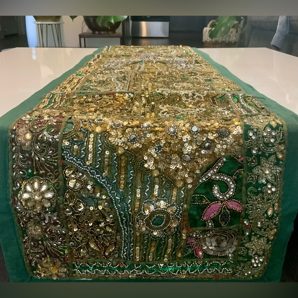 Wall Decor | Beautiful Handmade Beaded Vintage Boho Table Runner ...